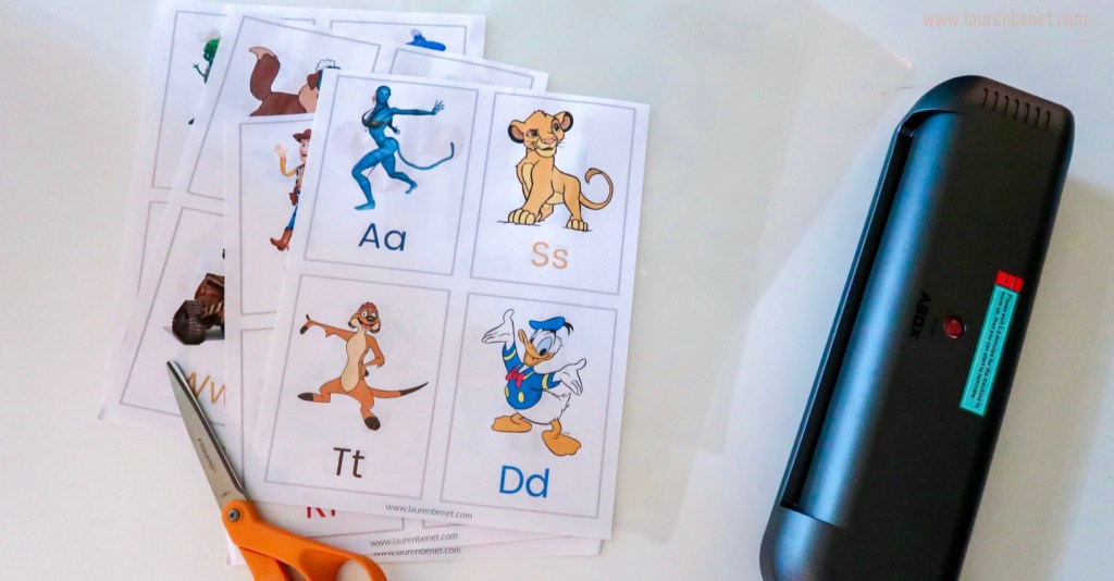 Disney Alphabet Flash Cards – FREE PRINTABLE